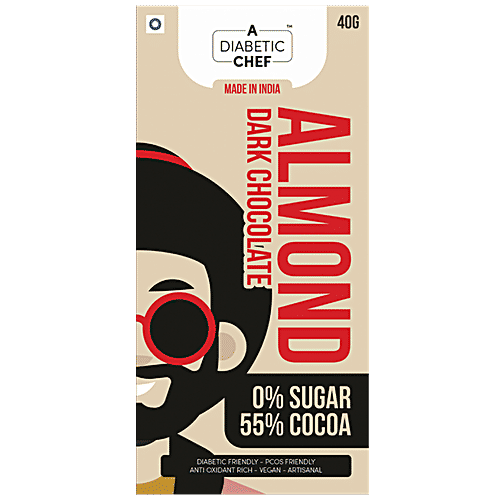 Buy A Diabetic Chef Almond Dark Chocolate Online at Best Price of Rs ...