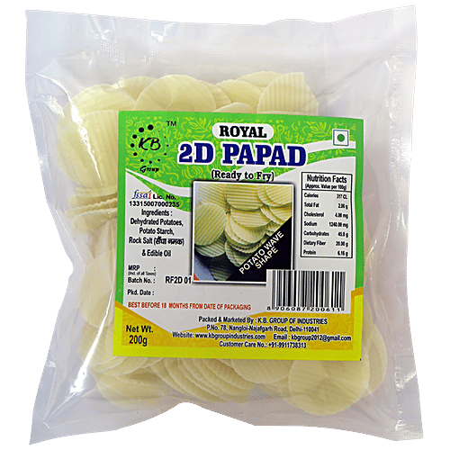 Buy Royal 2D Papad - Potato Wave Shape, Navratri Specials Online at ...
