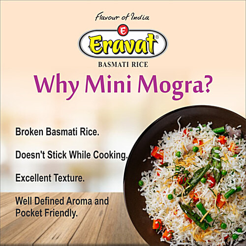 Buy Eravat Mini Mogra Basmati Rice Online at Best Price of Rs 534 ...