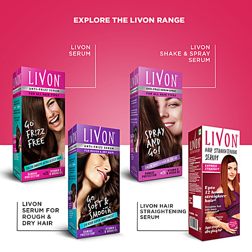 Buy Livon Heat Protect Serum Salon Finish Combo - (100 ml x 2) & Syska ...