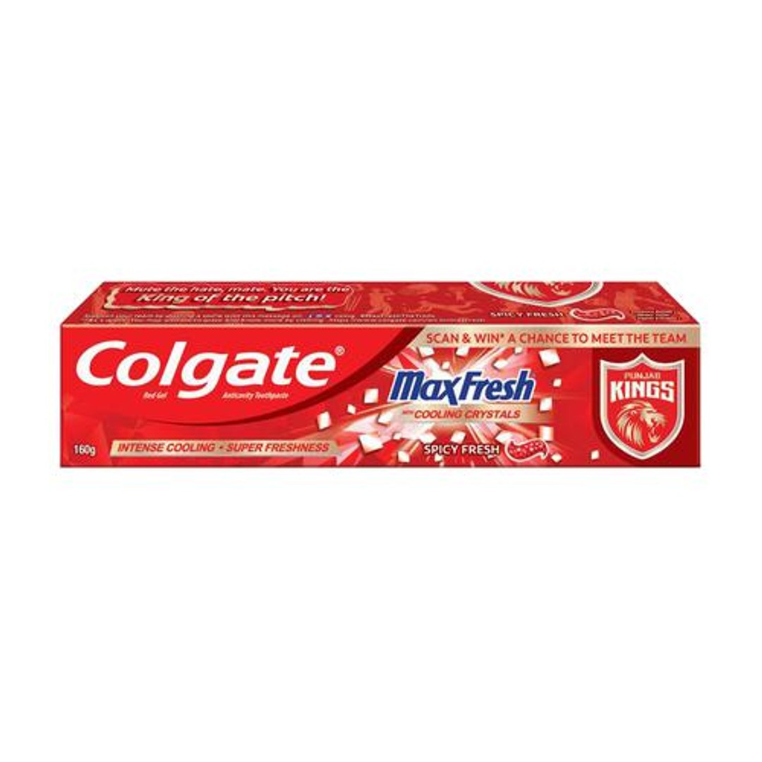 Buy Colgate MaxFresh Red Spicy Fresh Gel Toothpaste - Punjab Kings ...