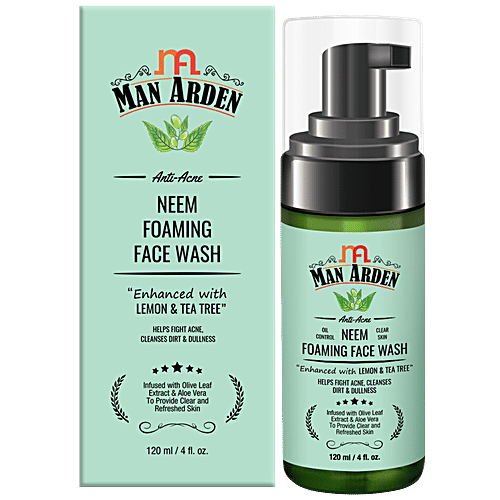 Buy Man Arden Anti-Acne Neem Foaming Face Wash Online at Best Price of ...