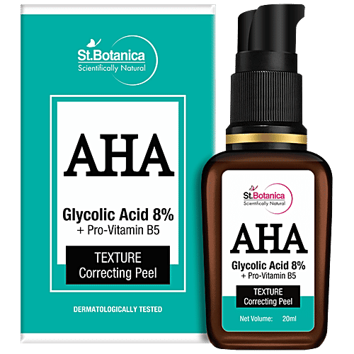 Buy StBotanica AHA Glycolic Acid 8% Face Serum + Pro Vitamin B5 ...