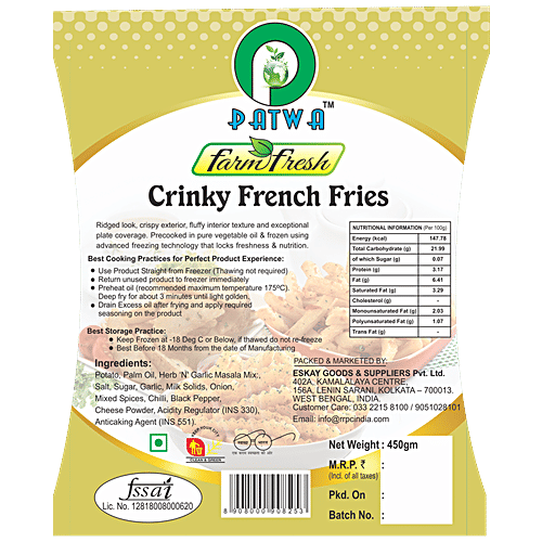 Buy Patwa Farm Fresh Crinky French Fries Online at Best Price of Rs 130 ...