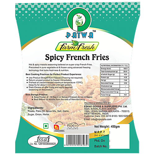 Buy Patwa Farm Fresh Spicy French Fries Online at Best Price of Rs 150 ...