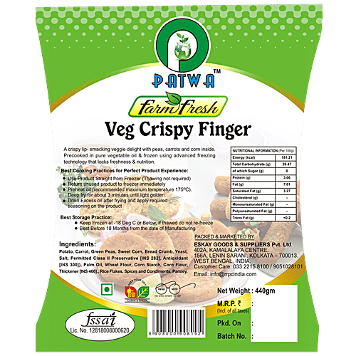Buy Patwa Farm Fresh Veg Crispy Finger Online at Best Price of Rs 135 ...