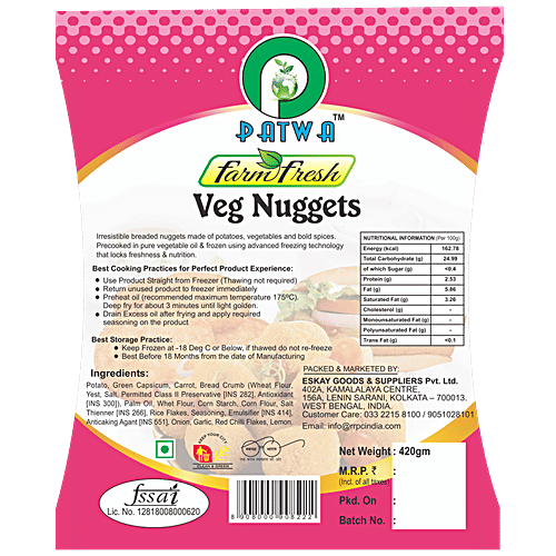 Buy Patwa Farm Fresh Veg Nuggets Online at Best Price of Rs 160 - bigbasket