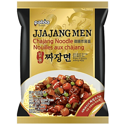 Buy Paldo Jjajangmen Black Bean Sauce Non-Spicy Korean Noodles Online at Best Price of Rs 160 ...