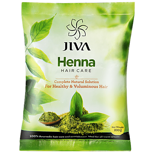 Buy Jiva Ayurveda Henna Hair Care - For Strength, Volume & Nourishment Online at Best Price of ...