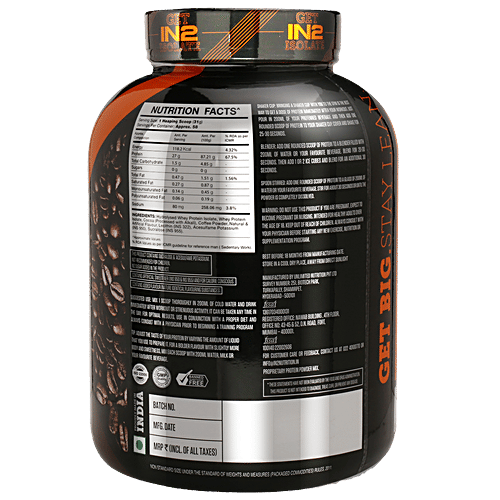 Buy IN2 Whey Protein 100% Isolate - Café Mocha Online at Best Price of ...