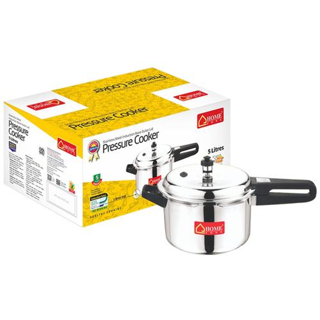 Buy Home Zone Stainless Steel Induction Base Pressure Cooker - Outer ...