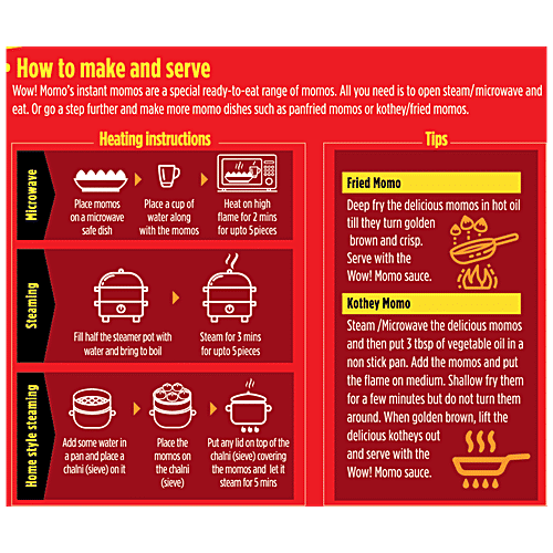 Buy Wow Momo Chicken Darjeeling Momos Online at Best Price of Rs 301.50 ...