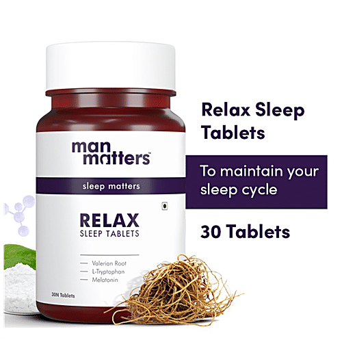 Buy Man Matters Relax Sleep Tablets - Infused With Melatonin, Helps ...