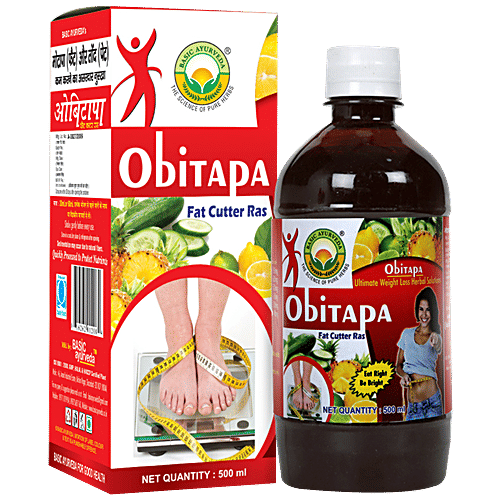 Buy Basic Ayurveda Obitapa/Fat Cutter Juice - 100% Organic, Reduces ...