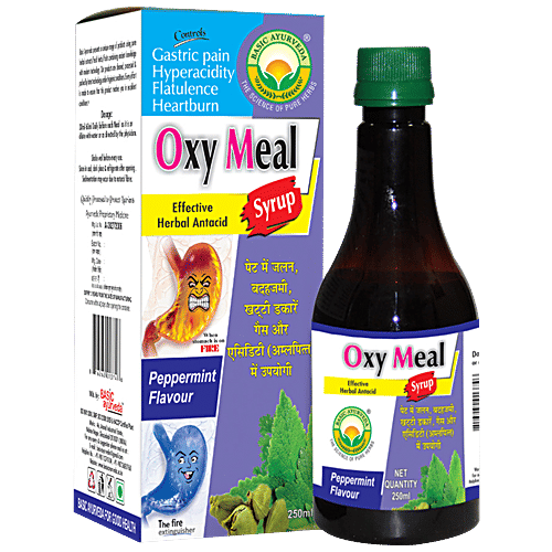 Buy Basic Ayurveda Oxy Meal Syrup - For Heartburn, Gastric Issues ...