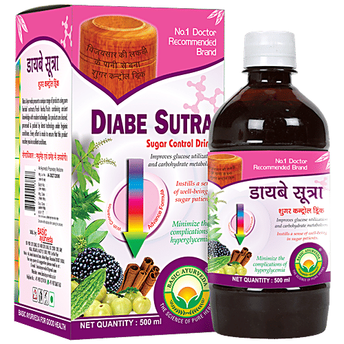 Buy Basic Ayurveda Diabe Sutra Sugar Control Drink - For Diabetics ...