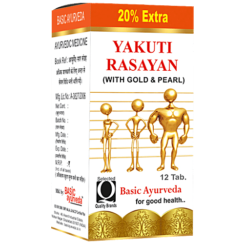 Buy Basic Ayurveda Yakuti Rasayan Tablets - Helps in General Wellness ...
