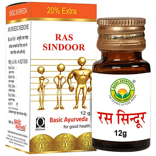 Buy Basic Ayurveda Basic Ayurveda Ras Sindoor - Enhances Immunity ...