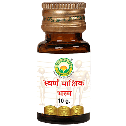 Buy Basic Ayurveda Swarna Makshik Bhasma - Helpful For Heartburn ...