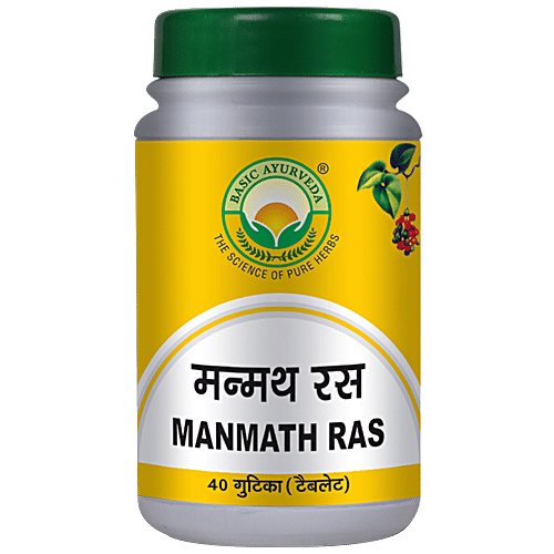 Buy Basic Ayurveda Manmath Ras Tablets - Physical Weakness & Impotency ...