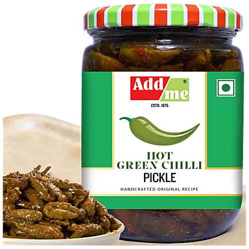 Buy Add Me Hot Green Chilli Pickle Online at Best Price of Rs 400 ...