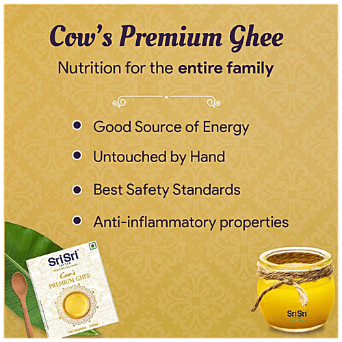 Buy Sri Sri Tattva Premium Cow Ghee, 500ml - For Better Digestion and ...