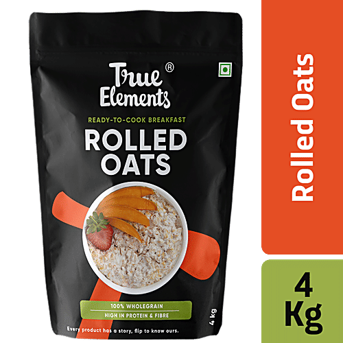 Buy True Elements Rolled Oats - Gluten Free, High Protein & Fibre ...