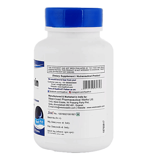 Buy Healthvit Health Supplement Tablets - Melatonin, 5 mg Online at ...