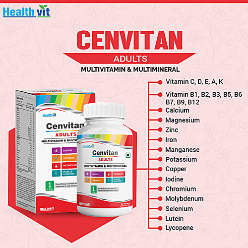 Buy Healthvit Health Supplement - Cenvitan Adults, Multivitamin ...
