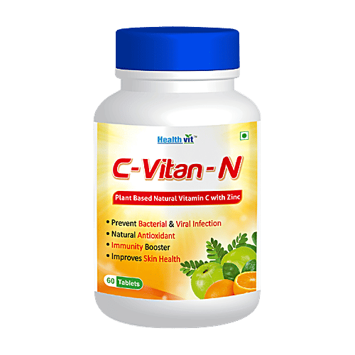 Buy Healthvit C- Vitan-N - Vitamin C and Zinc Tablets, 1000 mg Online ...