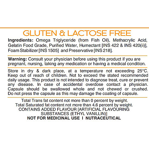 Buy PureFoods Omega-3 Fish Oil 1250 mg Soft Gelatin Capsules Online at ...