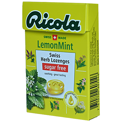 Buy Ricola Swiss Herb Lozenges - Lemon Mint, Sugarfree, Soothing, Great Tast Online at Best ...