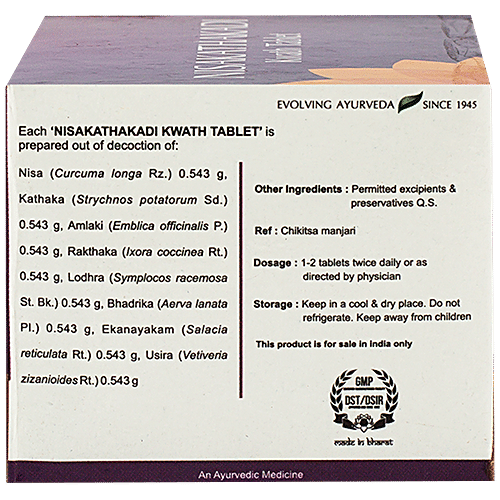 Buy Kerala Ayurveda Nisakathakadi Kwath Tablet Online at Best Price ...