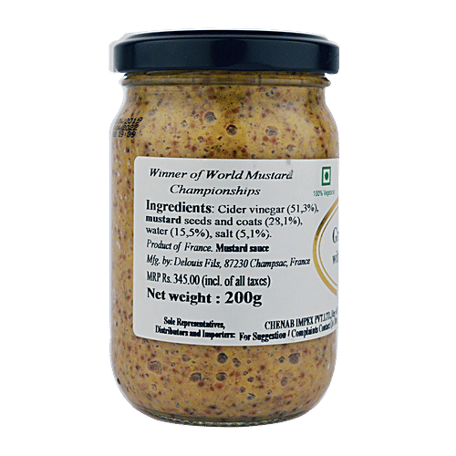 Buy Delouis Grain Mustard With Cider Vinegar Online at Best Price of Rs ...