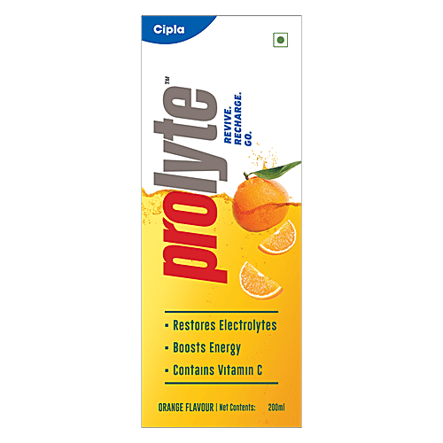 Buy PROLYTE Orange Drink - Electrolyte & Vitamin C Online at Best Price ...
