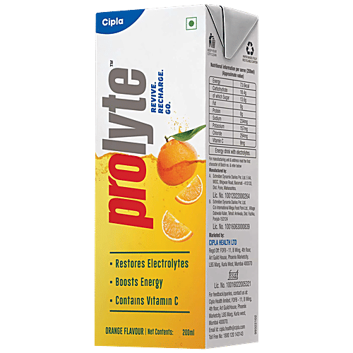 Buy Prolyte Orange Drink - Electrolyte & Vitamin C Online at Best Price ...