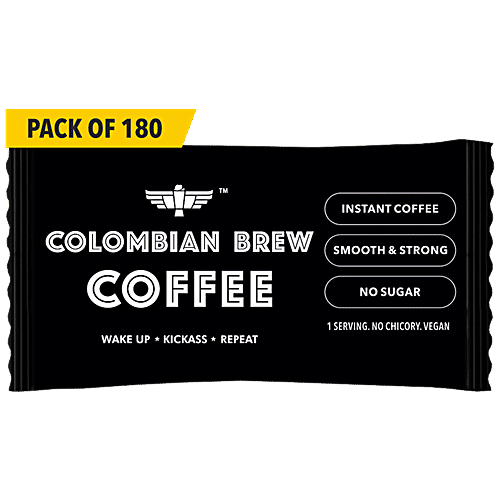 Buy Colombian Brew Coffee Instant Coffee - Smooth & Strong, No Sugar ...