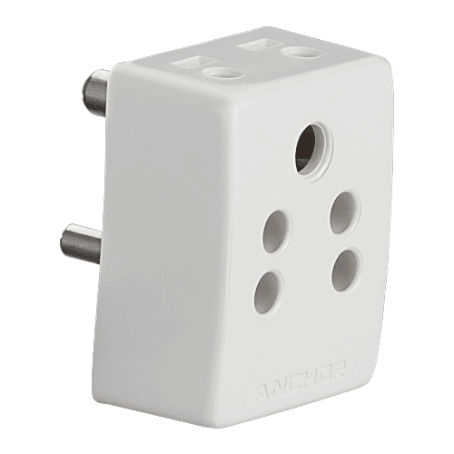 Buy Anchor by Panasonic Multi Plug Adaptor - Plastic, 6A, 220-240V ...