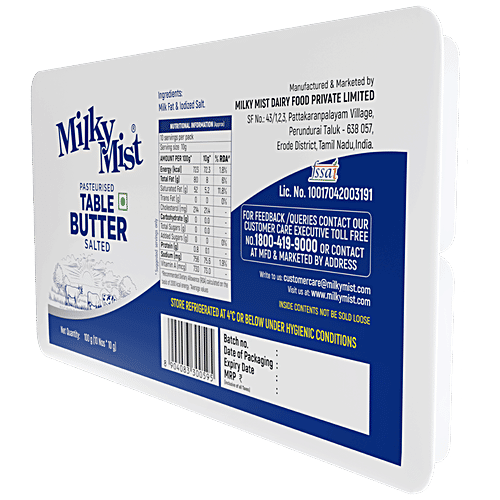 Buy Milky Mist Table Butter Chiplet - Instant Nutritional Boost, Rich ...