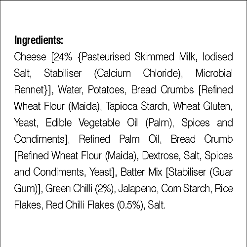 Buy Keventer Ready To Cook Frozen Snack - Cheese Chilli Patty Online at ...