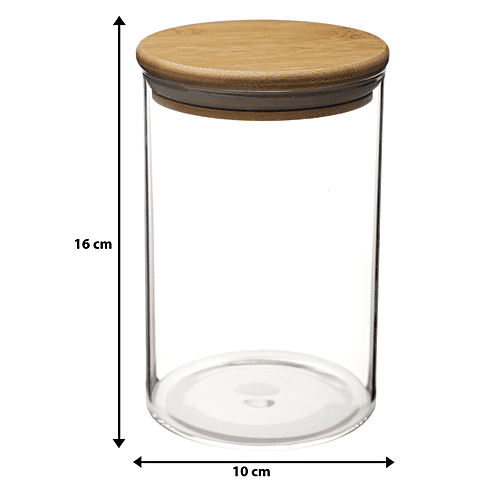 Buy Deli Bamboo Lid Jar, 1.05 L Online at Best Price of Rs 329 - bigbasket