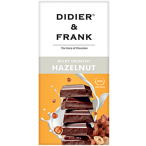 Buy Didier & Frank Milk Chocolate - Crunchy Hazelnut, Rich Flavour ...