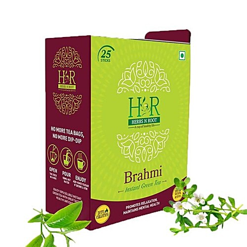 Buy Herbs N Root Brahmi Instant Green Tea - Mango Flavour, Promotes ...