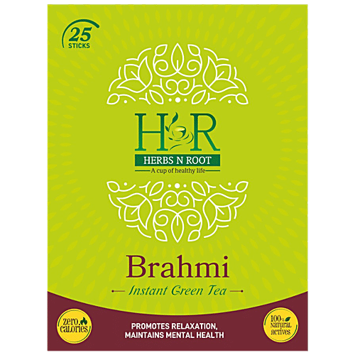 Buy Herbs N Root Brahmi Instant Green Tea - Mango Flavour, Promotes ...