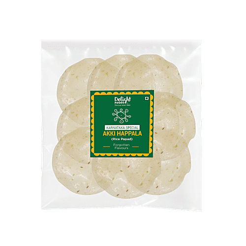 Buy Delight Foods Akki Happala/Rice Flour Papad - No Preservatives ...