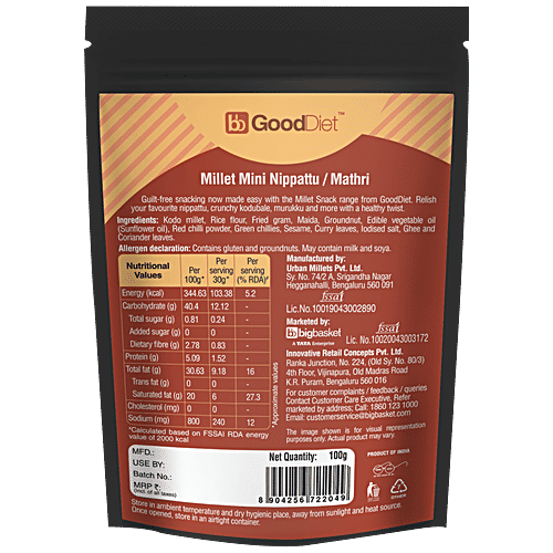 Buy GoodDiet Mini Nippattu/ Mathri Online at Best Price of Rs 69 ...