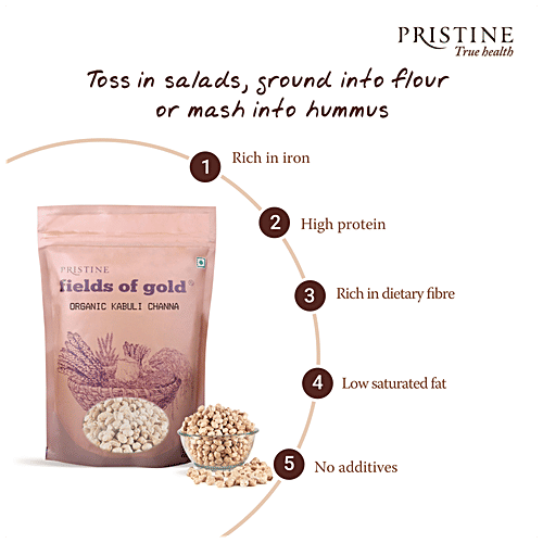 Buy PRISTINE Fields Of Gold Organic Kabuli Channa Online at Best Price ...