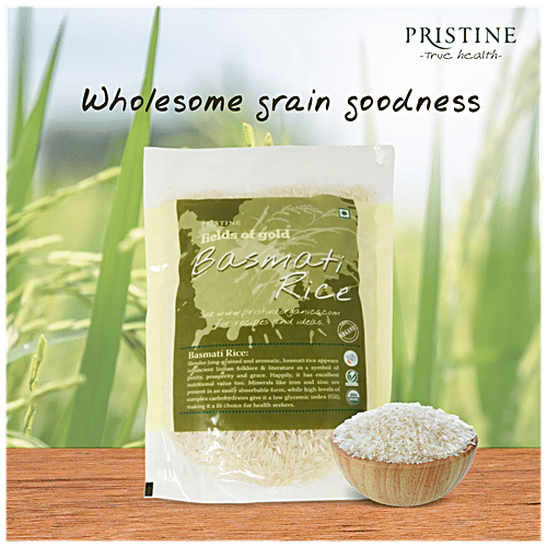 Buy PRISTINE Fields Of Gold Organic Basmati Rice Online at Best Price ...