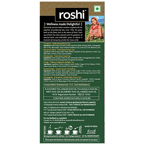 Buy Roshi Assorted Tea Bags - Sampler Trial Pack With 6 Exotic Flavors ...