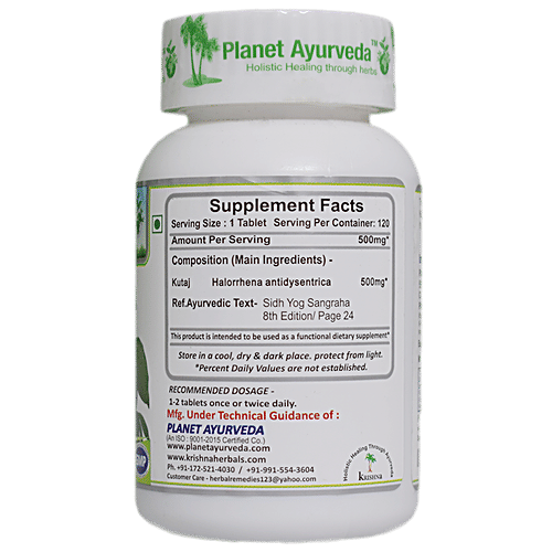 Buy Planet Ayurveda Kutajghan Vati Tablets Online at Best Price of Rs ...